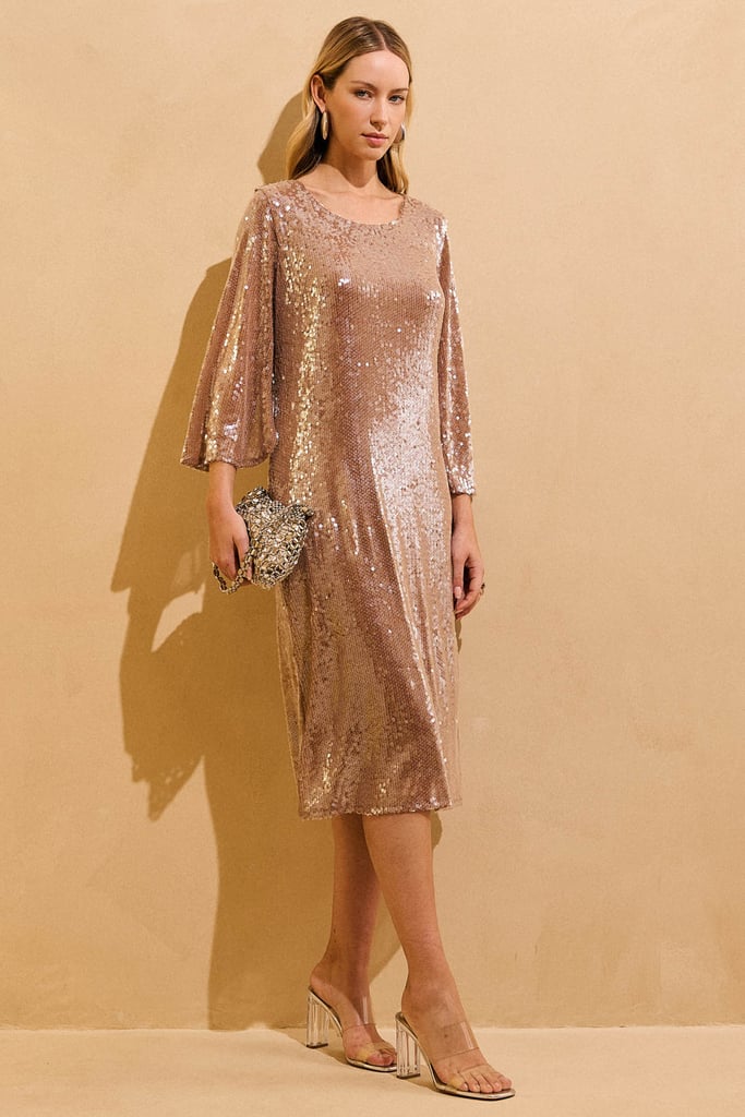 Simplelife | Vestido de Paetês Mocha